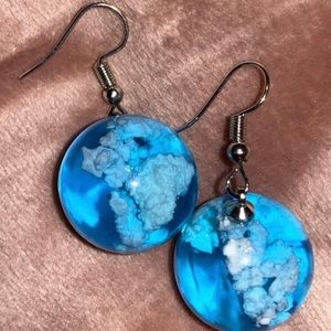 Jewelry | Soaring Above Cloudy Skies Sky Blue Marble Orb Sphere Ball ...